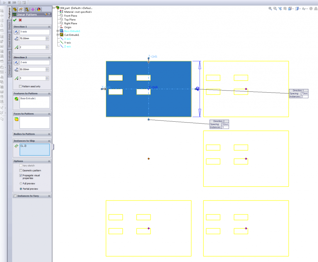 All you need to know about linear patterns - Peter CAD