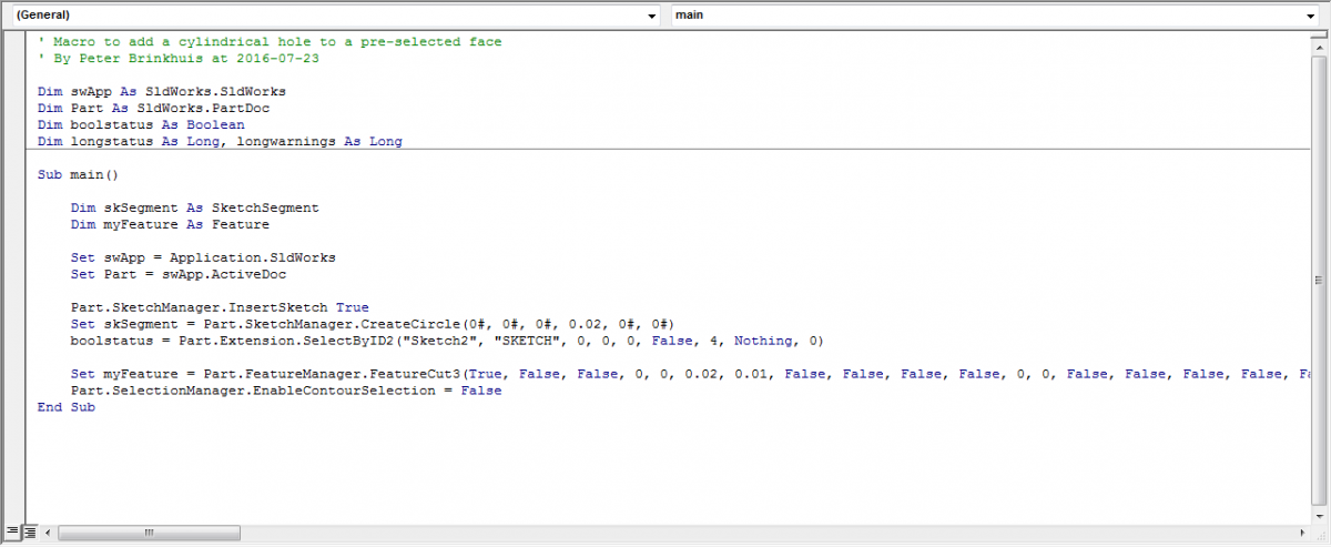 How to get started with SolidWorks macros - Peter CAD